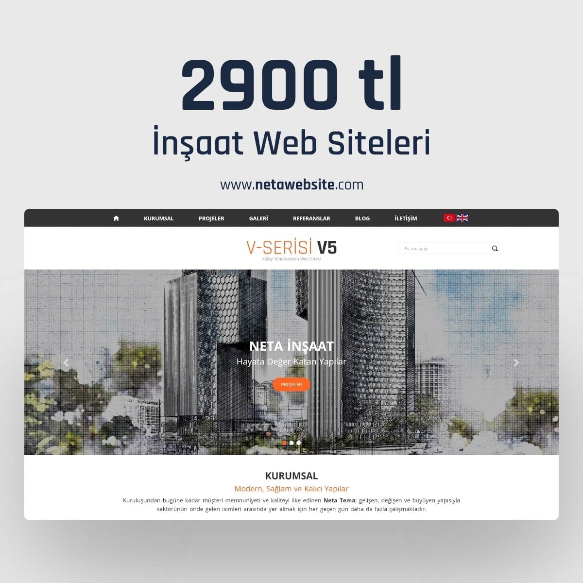 İnşaat Web Siteleri, İnşaat Siteleri - Neta Website